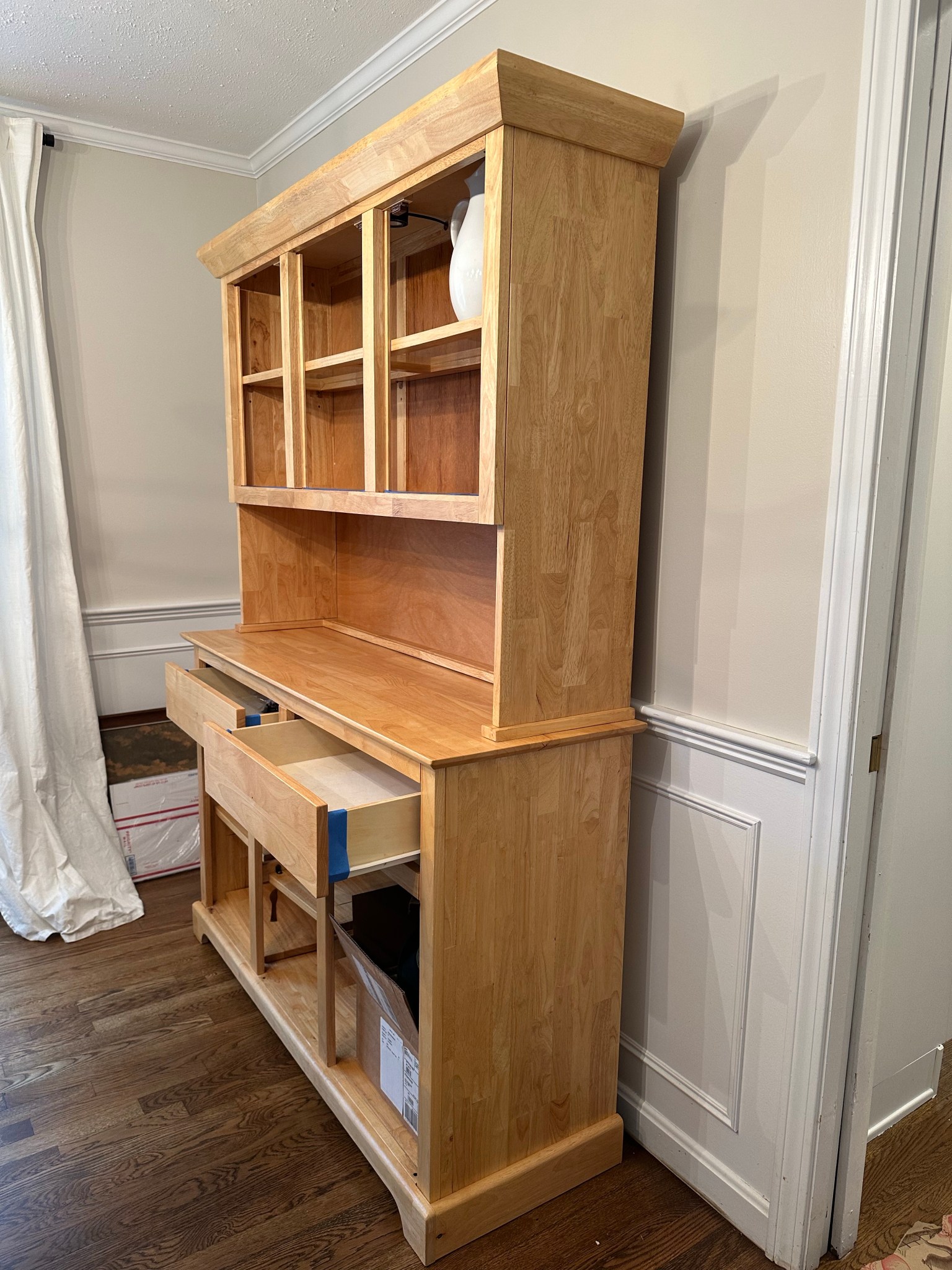 Aged Hutch DIY: How We Saved on a Custom Black Painted Hutch – Camp Avenue